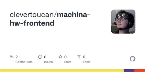 Github Clevertoucanmachina Hw Frontend