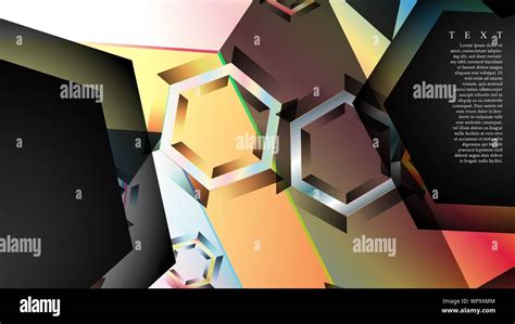 Overlapping Hexagon Vector Backgrounds Suitable For Any Background