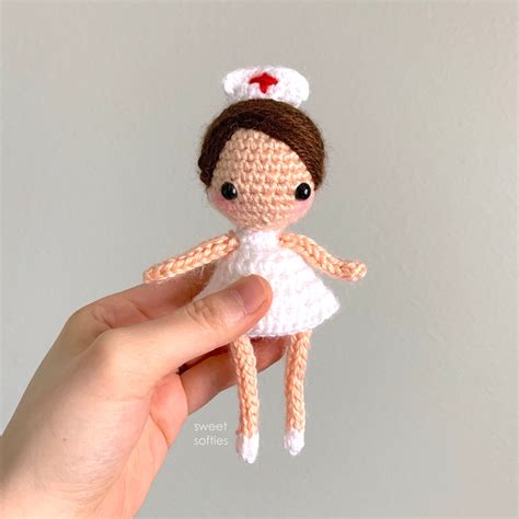 Nurse Pixie Doll Free Amigurumi Crochet Pattern Diy Tutorial Etsy