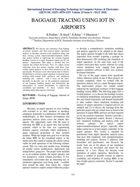 clan baggage tracing using iot in airports download free pdf
