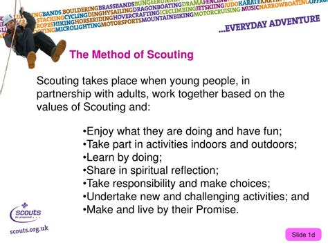 Ppt The Fundamentals Of Scouting Comprise The Purpose Of Scouting