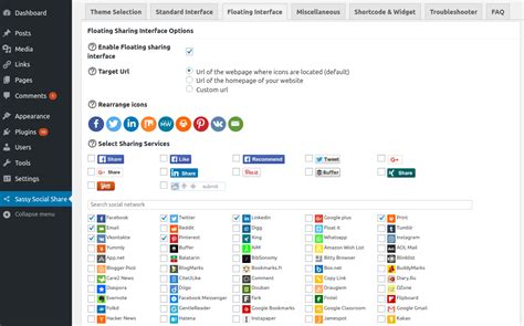 How To Configure Sassy Social Share Heateor Support Documents