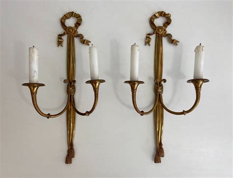 Proantic Paire D Appliques En Bronze De Style Louis XVI