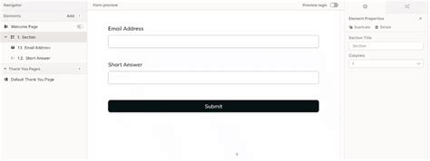 Sections And Multi Column Forms Questionscout Knowledge Base