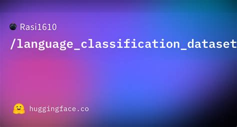 Rasi1610languageclassificationdataset · Datasets At Hugging Face