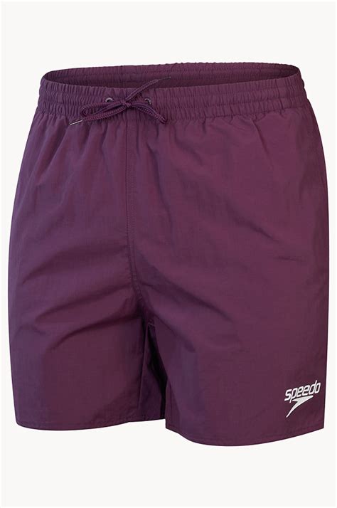 Speedo Mens Essential 16 Watershort Plum Swimwear Galore Au