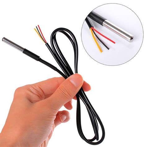 Ds18b20 Temperature Sensor Module Probe With Terminal Adapter For