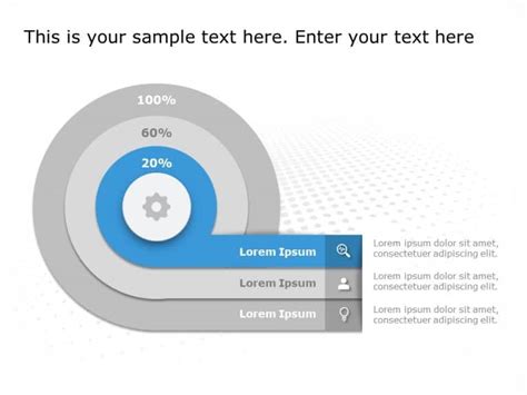 3 Steps Concentric Circle PowerPoint Template SlideUpLift