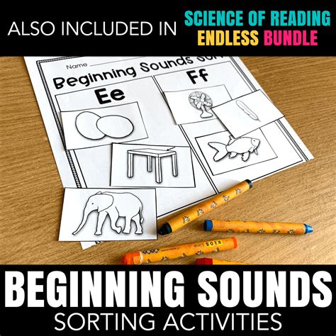 beginning sound sort with pictures worksheets