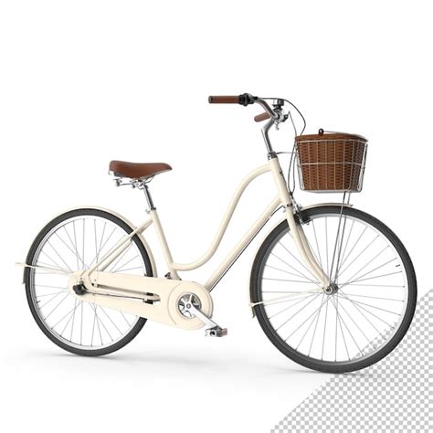 Premium Psd Womens Bike With Basket Png