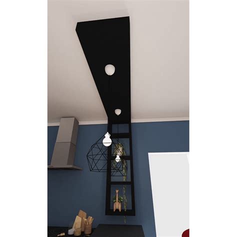 Nicho Para Cozinha Com Sanca No Teto Balcão Passa Prato Em Mdf