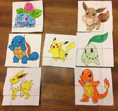 Pokemon Kaleidoscope Printable Charmander Paper Toys Pokemon