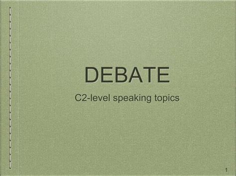 Ecpe Class Debate Pptx