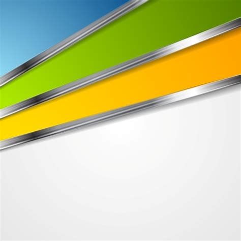 Premium Vector Bright Tech Background With Metal Stripes