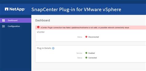 Scv Management Gui Keeps Showing Vcenter Connection Error Even After The Issue Has Been Fixed