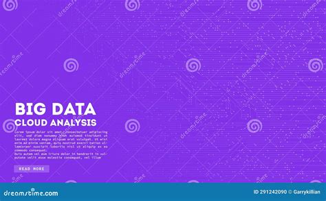 Big Data Cloud Computing Blockchain Visualiztion Stock Illustration