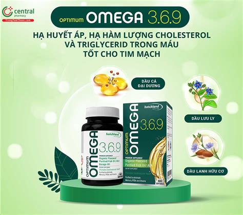 Thuốc Optimum Omega 3.6.9 - Tăng cường thị lực, ngừa xơ vữa động mạch