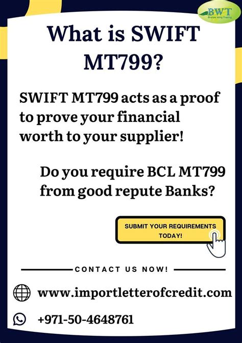 Infographics What Is Swift Mt799 Bcl Mt799 Trade Finance Lettering Infographic