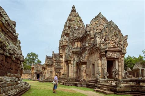 Buriram Tailandia 5 De Agosto De 2023 Los Turistas Visitan Prasat