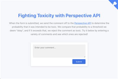 Github Tsnolan23comment Toxicity Filter Use The Perspective Api To