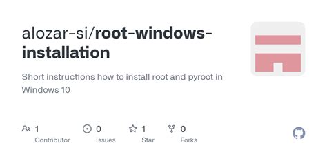 Github Alozar Si Root Windows Installation Short Instructions How To Install Root And Pyroot