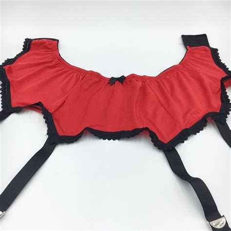 Lady Garter Belt High Waist Elastic Nylon Suspender 6 Metal Buckles