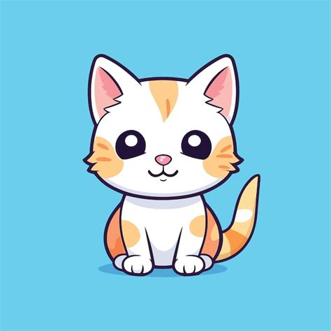 Premium Vector Cute Cat Cartoon Icon Vector Illustration