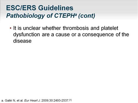 Ppt Cteph Pathophysiology And Treatment Options Powerpoint