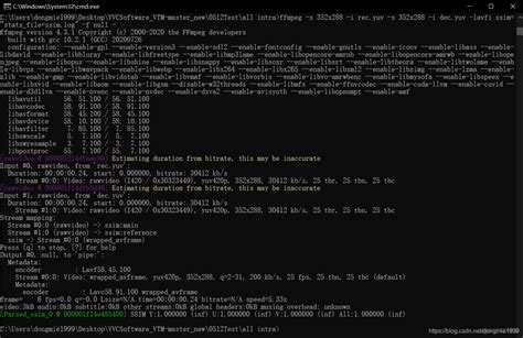 Win64 使用 Ffmpeg 计算视频 Psnr 和 Ssimdongmie1999的技术博客51cto博客
