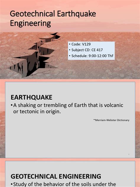 Otechnical Earthquake Engineering Introduction Pdf Earthquakes Earthquake Engineering