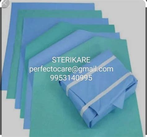 Sterikare Creped Medical Crepe Paper Wrapping Sheets Size 100x100 Cm