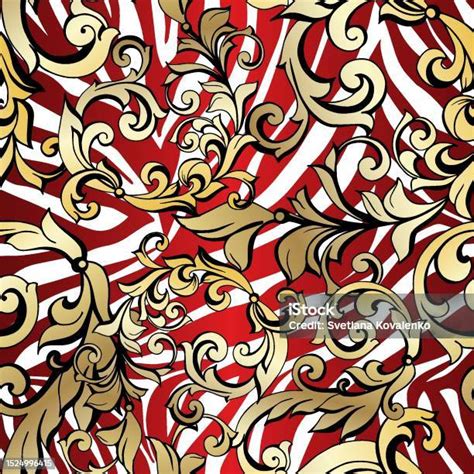 벡터 다마스크 빈티지 바로크 장식 레트로 패턴 앤티크 스타일 아칸서스 이음새가 없는 패턴 0명에 대한 스톡 벡터 아트 및 기타 이미지 Istock
