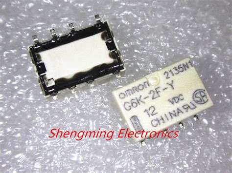 50pcs Smd 12v 8pins G6k 2f Y 12vdc G6k 2f Y Dc12v G6k 2f Y 12v Omron