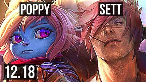 POPPY Vs SETT TOP 6 1M Mastery 2500 Games 4 1 4 KR Diamond