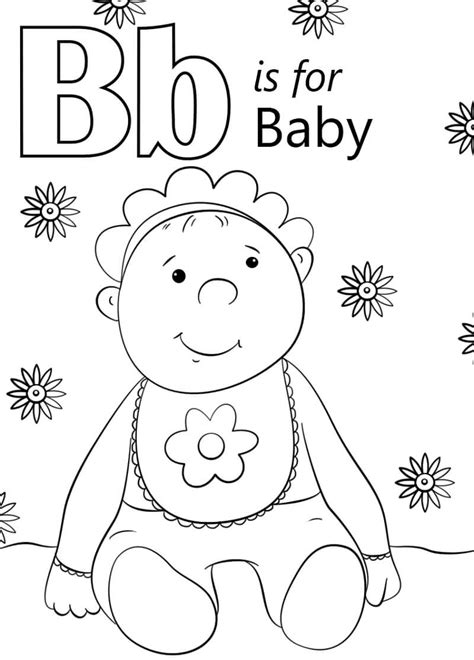 Letter B Coloring Pages Preschool Letters Letter B Coloring Pages