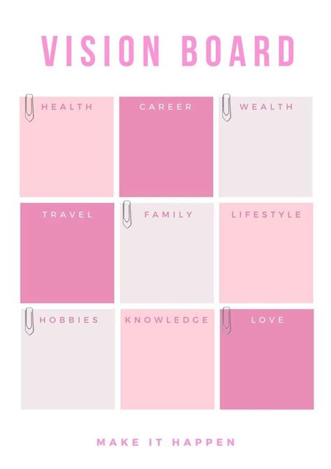 Digital Vision Board Template
