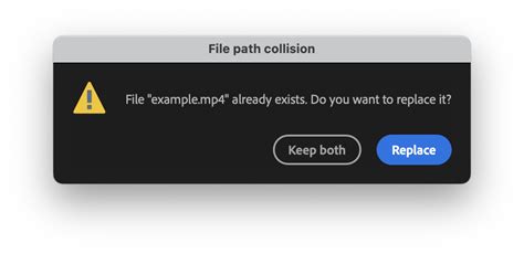 Export Tab To Compile Fails To Warn Of Existingm Adobe Community