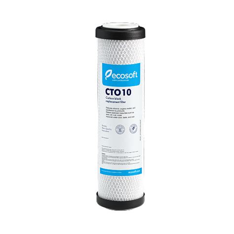 Ecosoft Carbon Block Replacement Filter 25×10 The Water Mill