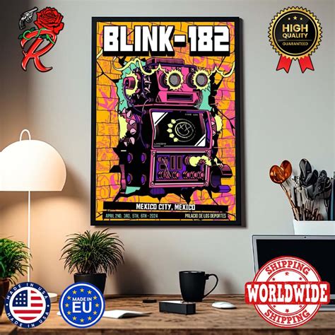 Blink 182 World Tour 2024 Show In Mexico In April At Palacio De Los