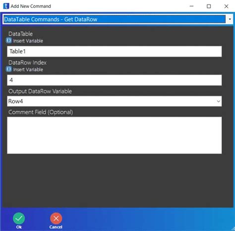 searching and filtering in a data table openbots