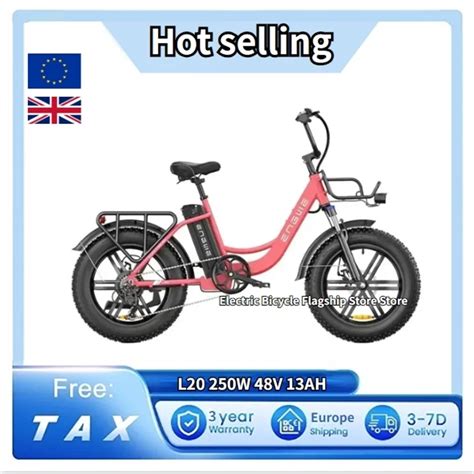 ENGWE Bicicleta El Ctrica L20 Para Adulto Bici Con Motor Sin Escobillas