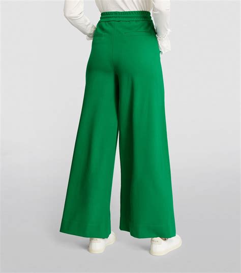 Meem Green Wide Leg Trousers Harrods Uk