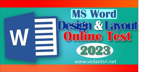 MS Word Basic Home Menu Online Test 2023