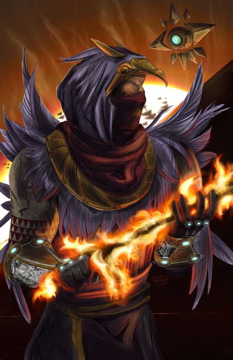 The Phoenix Osiris Fan Art Drawn My Me Destinythegame