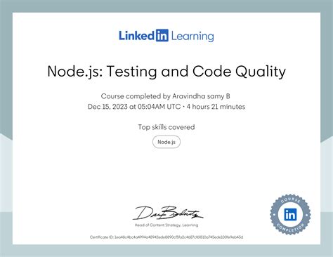 My Certificates