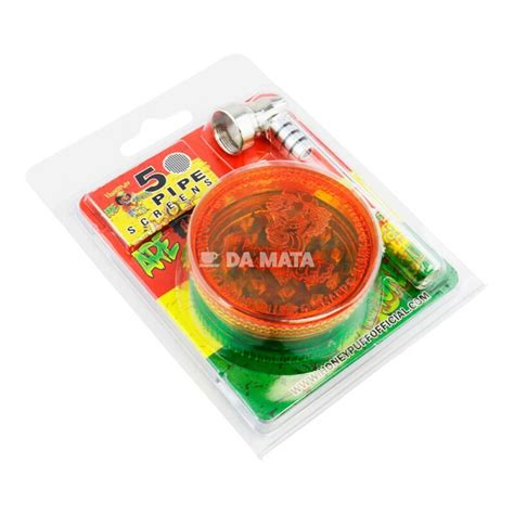 Kit Pipe De Vidro C Acessórios Honeypuff Reggae Tabacaria Da Mata