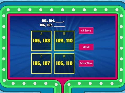 Number Sequencing Gameshow Quiz