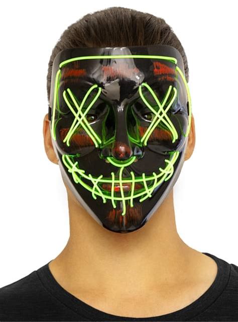 Máscara Led Halloween Funidelia