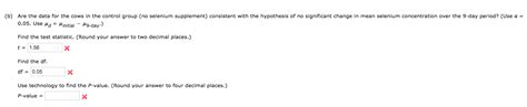 Solved A Deficiency Of The Trace Element Selenium In The Chegg