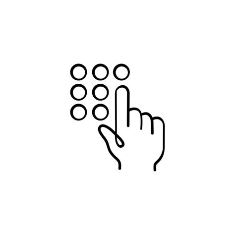 Pin Input Line Style Icon Design 45888967 Vector Art At Vecteezy